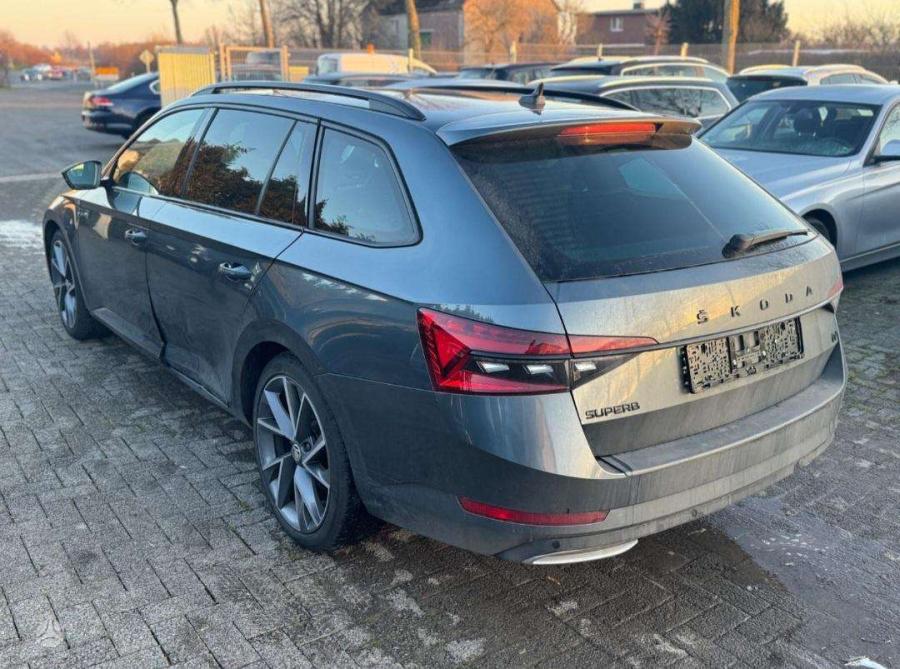 Grey Skoda SuperB 2021 in Vilkaviskis, with an engine capacity of 1.40 L and mileage of 200 thousand km for 16200 €, photo 4 on AUTOMOTO.COM.LV