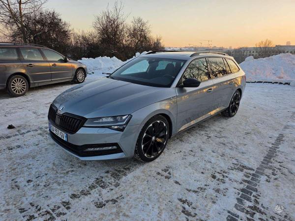Grey Skoda SuperB 2021 in Vilnius, with an engine capacity of 1.97 L and mileage of 249 thousand km for 17900 €, photo 3 on AUTOMOTO.COM.LV