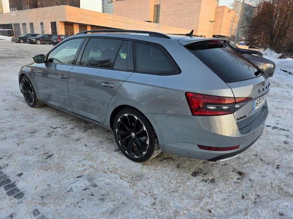 Grey Skoda SuperB 2021 in Vilnius, with an engine capacity of 1.97 L and mileage of 249 thousand km for 17900 €, photo 4 on AUTOMOTO.COM.LV
