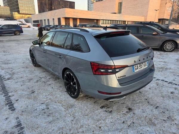 Grey Skoda SuperB 2021 in Vilnius, with an engine capacity of 1.97 L and mileage of 249 thousand km for 17900 €, photo 5 on AUTOMOTO.COM.LV