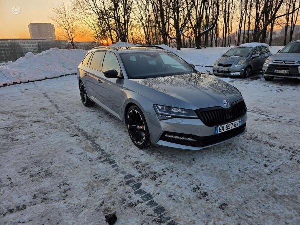 Grey Skoda SuperB 2021 in Vilnius, with an engine capacity of 1.97 L and mileage of 249 thousand km for 17900 €, photo 9 on AUTOMOTO.COM.LV