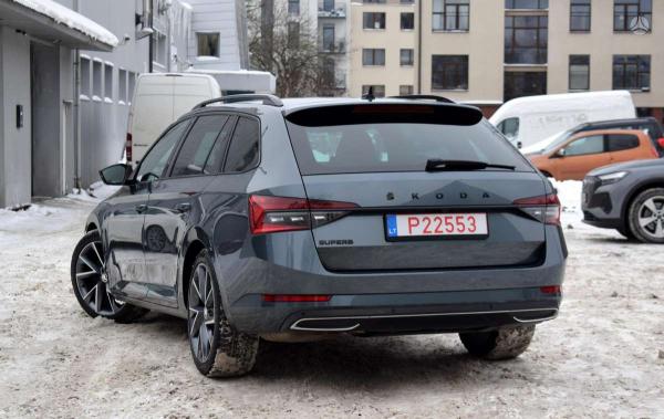 Grey Skoda SuperB 2021 in Vilnius, with an engine capacity of 1.97 L and mileage of 214 thousand km for 22450 €, photo 8 on AUTOMOTO.COM.LV