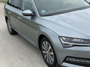 Grey Skoda SuperB 2021 in Raseiniai, with an engine capacity of 1.97 L and mileage of 216 thousand km for 14600 €, photo 7 on AUTOMOTO.COM.LV