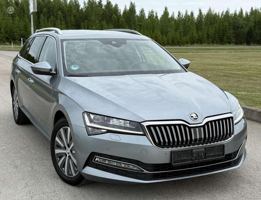 Grey Skoda SuperB 2021 in Raseiniai, with an engine capacity of 1.97 L and mileage of 216 thousand km for 14600 €, photo 16 on AUTOMOTO.COM.LV