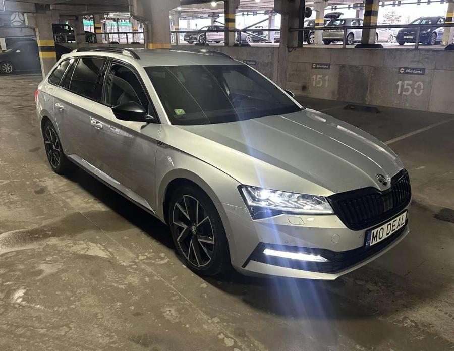 Pelēks Skoda SuperB 2022 Viļņa, ar dzinēja tilpumu 1.97 L un nobraukumu 110 tūkst. km par 24900 €, foto 2 vietnē AUTOMOTO.COM.LV