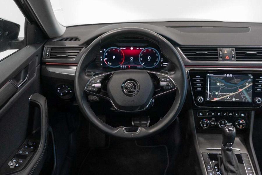 Grey Skoda SuperB 2022 in Vilnius, with an engine capacity of 2.00 L and mileage of 160 thousand km for 21900 €, photo 11 on AUTOMOTO.COM.LV