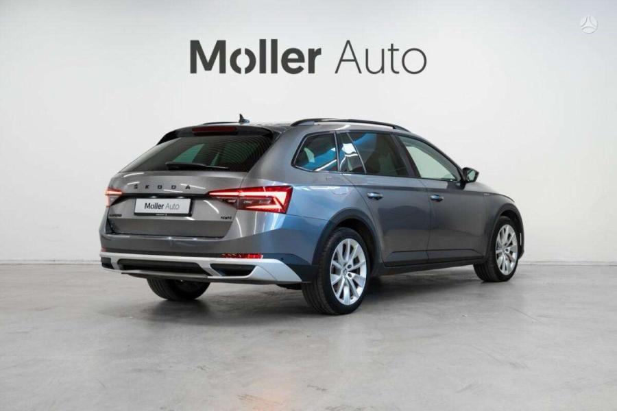 Grey Skoda SuperB 2022 in Vilnius, with an engine capacity of 2.00 L and mileage of 160 thousand km for 21900 €, photo 4 on AUTOMOTO.COM.LV