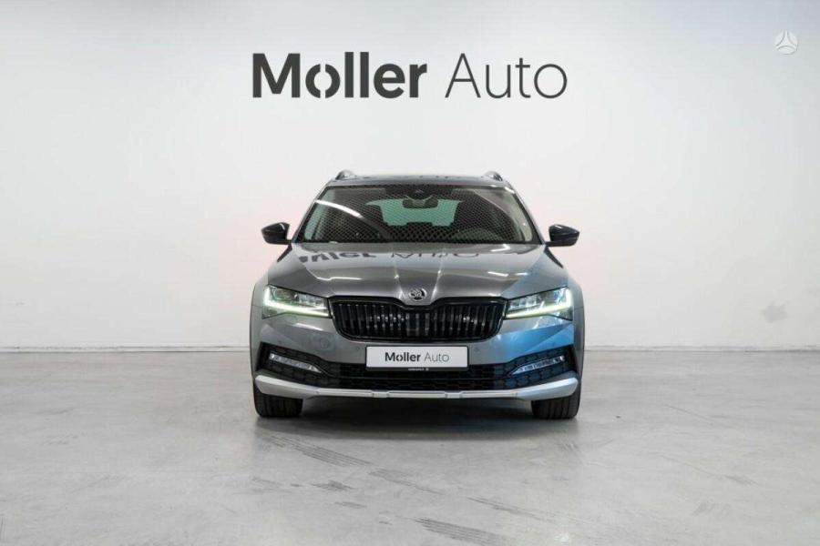 Grey Skoda SuperB 2022 in Vilnius, with an engine capacity of 2.00 L and mileage of 160 thousand km for 21900 €, photo 6 on AUTOMOTO.COM.LV