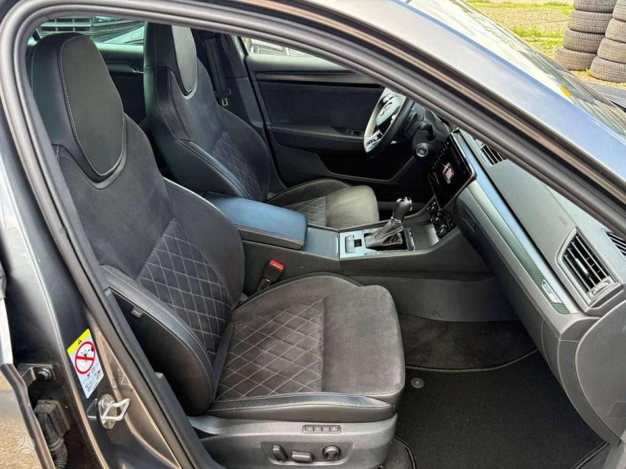 Grey Skoda SuperB 2022 in Vilnius, with an engine capacity of 1.40 L and mileage of 109 thousand km for 22600 €, photo 16 on AUTOMOTO.COM.LV