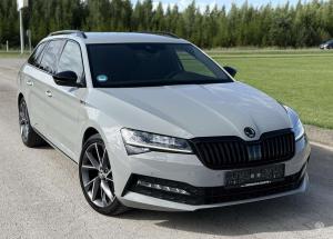 Grey Skoda SuperB 2022 in Vilnius, with an engine capacity of 1.97 L and mileage of 95 thousand km for 23900 €, photo 12 on AUTOMOTO.COM.LV