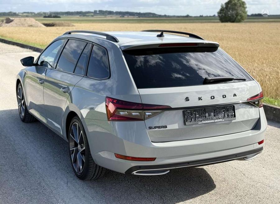 Grey Skoda SuperB 2022 in Vilnius, with an engine capacity of 1.97 L and mileage of 95 thousand km for 23900 €, photo 16 on AUTOMOTO.COM.LV