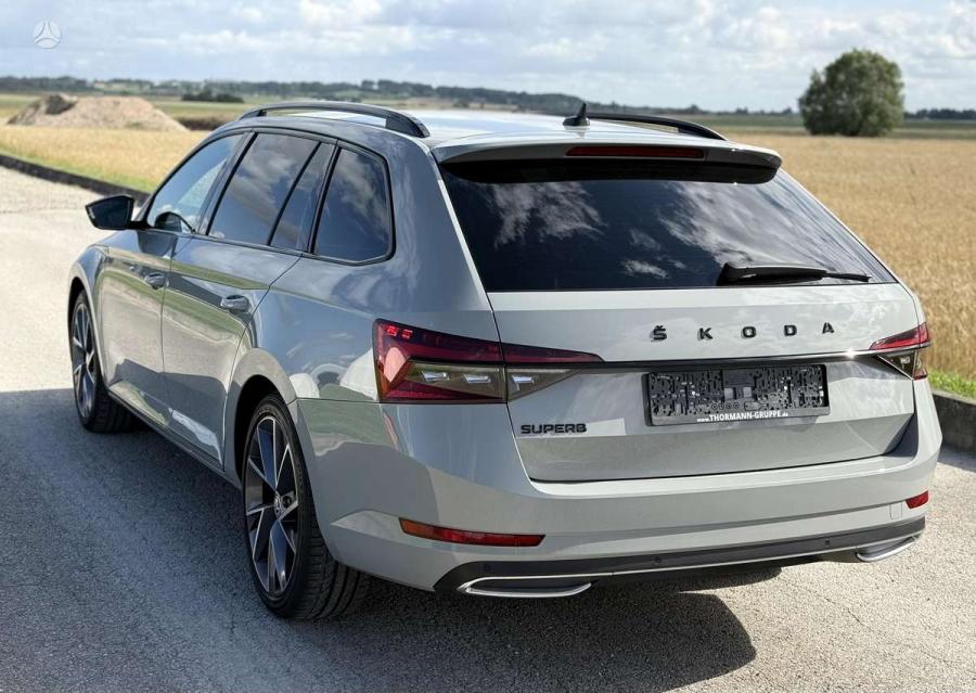 Grey Skoda SuperB 2022 in Vilnius, with an engine capacity of 1.97 L and mileage of 95 thousand km for 23900 €, photo 17 on AUTOMOTO.COM.LV