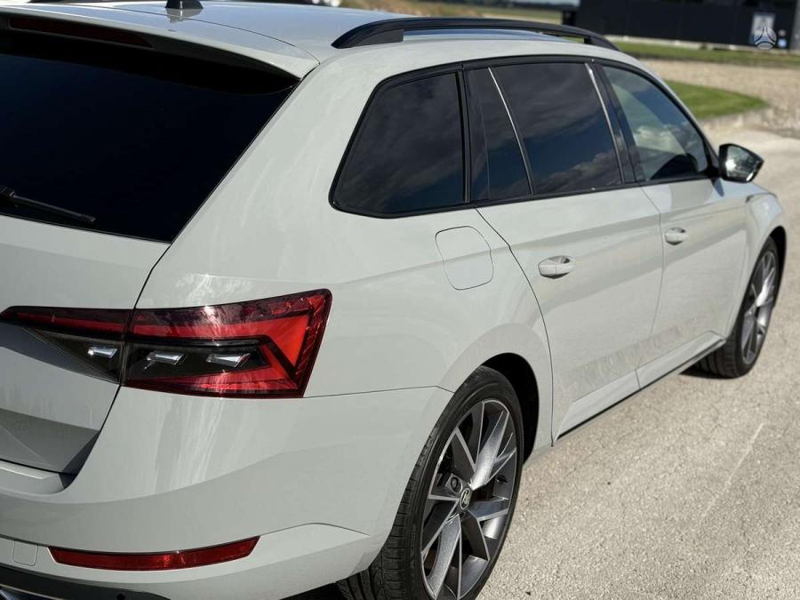 Grey Skoda SuperB 2022 in Vilnius, with an engine capacity of 1.97 L and mileage of 95 thousand km for 23900 €, photo 18 on AUTOMOTO.COM.LV