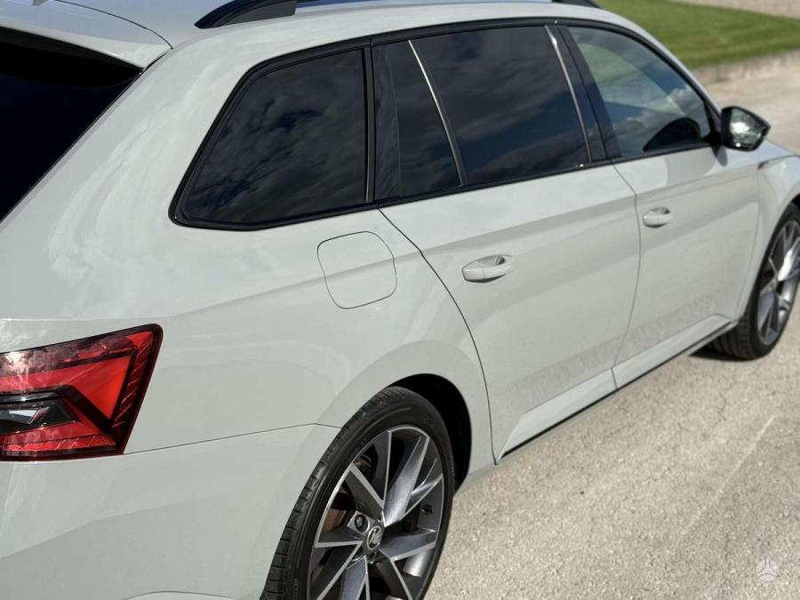 Grey Skoda SuperB 2022 in Vilnius, with an engine capacity of 1.97 L and mileage of 95 thousand km for 23900 €, photo 21 on AUTOMOTO.COM.LV