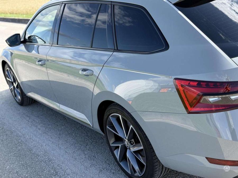 Grey Skoda SuperB 2022 in Vilnius, with an engine capacity of 1.97 L and mileage of 95 thousand km for 23900 €, photo 22 on AUTOMOTO.COM.LV