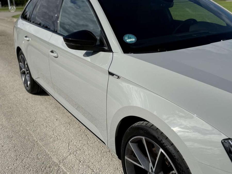 Grey Skoda SuperB 2022 in Vilnius, with an engine capacity of 1.97 L and mileage of 95 thousand km for 23900 €, photo 24 on AUTOMOTO.COM.LV