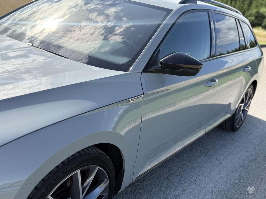 Grey Skoda SuperB 2022 in Vilnius, with an engine capacity of 1.97 L and mileage of 95 thousand km for 23900 €, photo 25 on AUTOMOTO.COM.LV