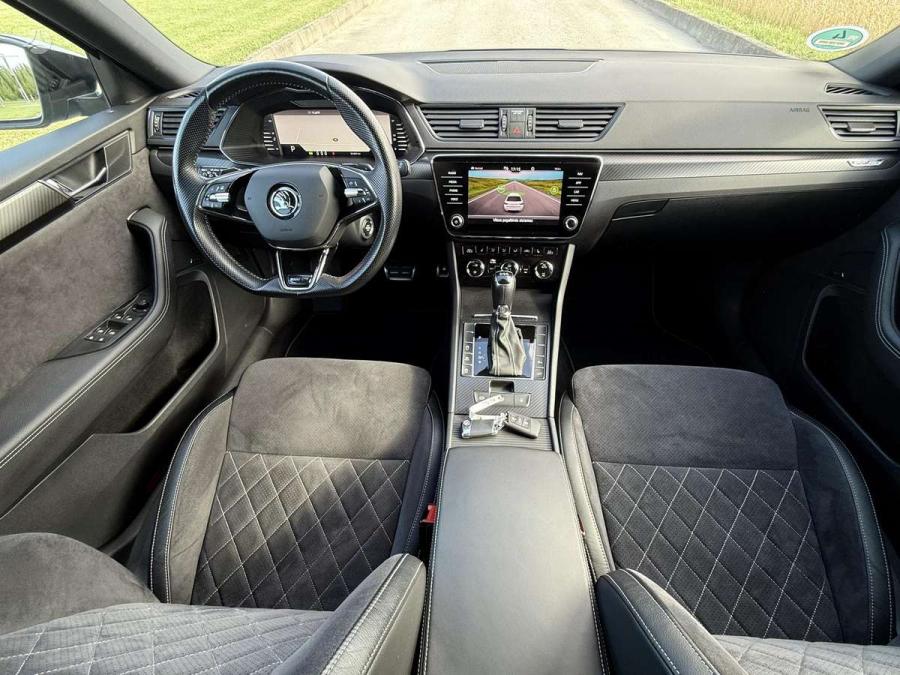 Grey Skoda SuperB 2022 in Vilnius, with an engine capacity of 1.97 L and mileage of 95 thousand km for 23900 €, photo 27 on AUTOMOTO.COM.LV