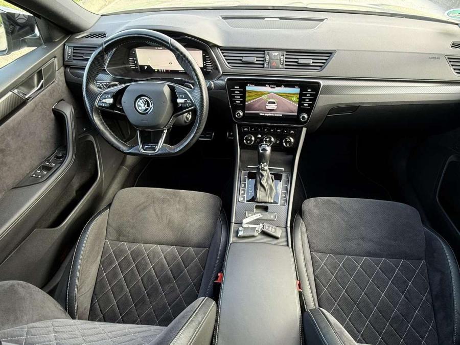 Grey Skoda SuperB 2022 in Vilnius, with an engine capacity of 1.97 L and mileage of 95 thousand km for 23900 €, photo 30 on AUTOMOTO.COM.LV