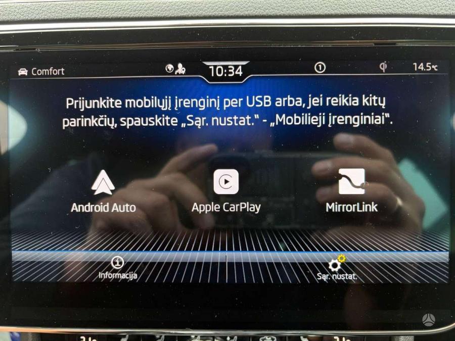 Pelēks Skoda SuperB 2022 Viļņa, ar dzinēja tilpumu 1.40 L un nobraukumu 109 tūkst. km par 22600 €, foto 24 vietnē AUTOMOTO.COM.LV