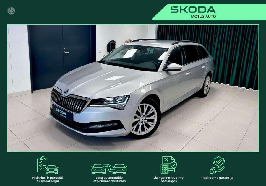 Grey Skoda SuperB 2022 in Vilnius, with an engine capacity of 1.97 L and mileage of 162 thousand km for 18000 €, photo 1 on AUTOMOTO.COM.LV
