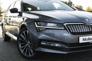 Grey Skoda SuperB 2022 in Ventspils, with an engine capacity of 1.40 L and mileage of 103 thousand km for 26700 €, photo 13 on AUTOMOTO.COM.LV
