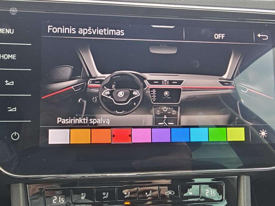 Pelēks Skoda SuperB 2023 Viļņa, ar dzinēja tilpumu 1.97 L un nobraukumu 86 tūkst. km par 23500 €, foto 21 vietnē AUTOMOTO.COM.LV