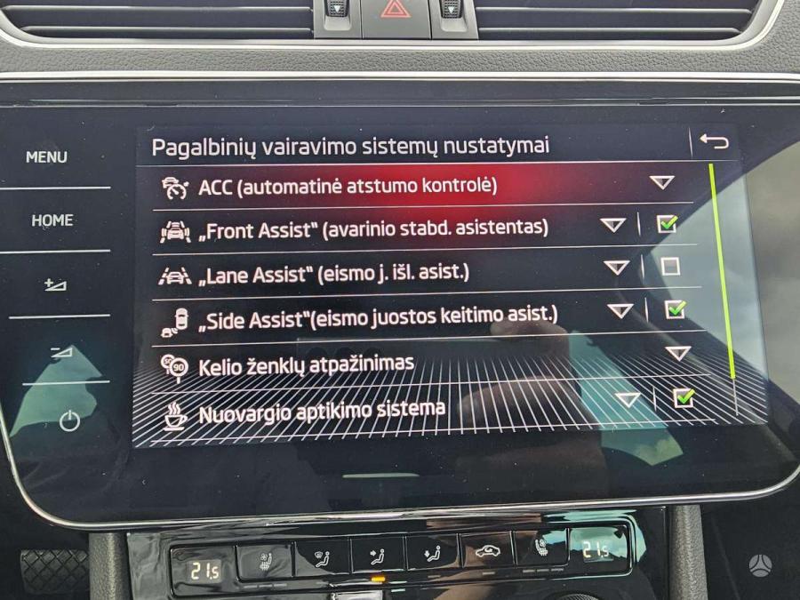 Pelēks Skoda SuperB 2023 Viļņa, ar dzinēja tilpumu 1.97 L un nobraukumu 86 tūkst. km par 23500 €, foto 25 vietnē AUTOMOTO.COM.LV