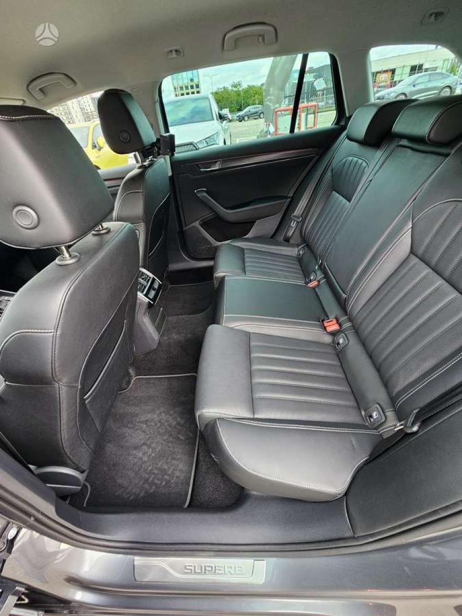 Pelēks Skoda SuperB 2023 Viļņa, ar dzinēja tilpumu 1.97 L un nobraukumu 86 tūkst. km par 23500 €, foto 29 vietnē AUTOMOTO.COM.LV