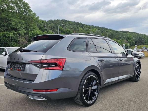 Grey Skoda SuperB 2023 in Vilnius, with an engine capacity of 1.97 L and mileage of 180 thousand km for 21500 €, photo 5 on AUTOMOTO.COM.LV
