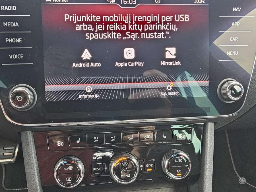 Pelēks Skoda SuperB 2023 Viļņa, ar dzinēja tilpumu 1.97 L un nobraukumu 180 tūkst. km par 21500 €, foto 25 vietnē AUTOMOTO.COM.LV