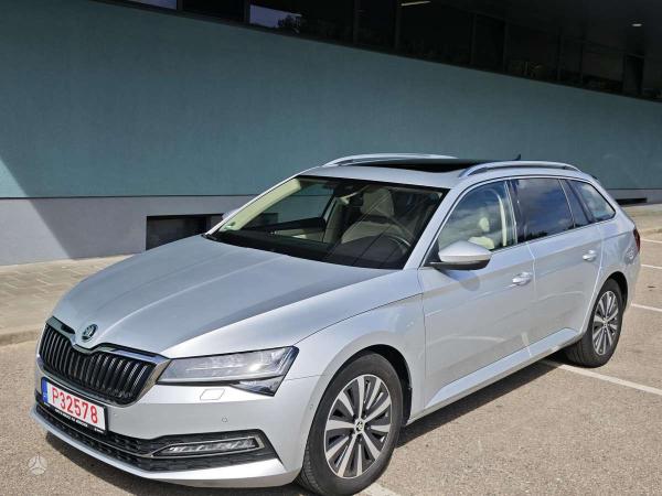Grey Skoda SuperB 2023 in Vilnius, with an engine capacity of 1.97 L and mileage of 157 thousand km for 21600 €, photo 1 on AUTOMOTO.COM.LV