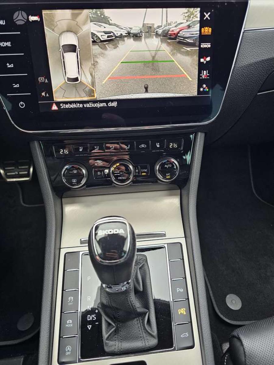 Grey Skoda SuperB 2023 in Vilnius, with an engine capacity of 1.97 L and mileage of 160 thousand km for 22500 €, photo 12 on AUTOMOTO.COM.LV