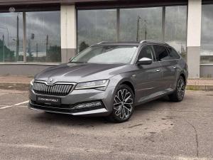 Grey Skoda SuperB 2023 in Vilnius, with an engine capacity of 1.40 L and mileage of 88 thousand km for 23750 €, photo  on AUTOMOTO.COM.LV