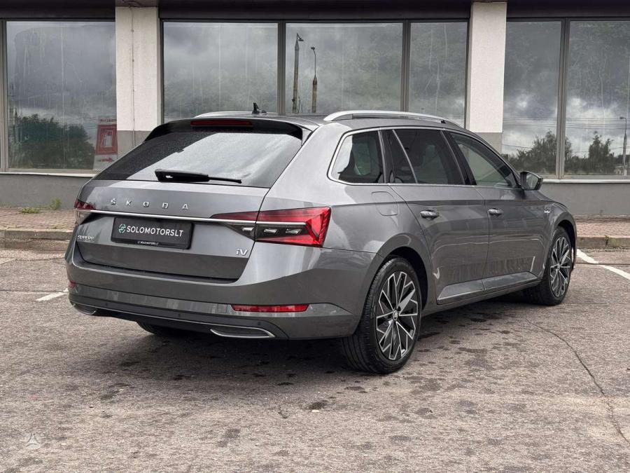 Grey Skoda SuperB 2023 in Vilnius, with an engine capacity of 1.40 L and mileage of 88 thousand km for 23750 €, photo 6 on AUTOMOTO.COM.LV