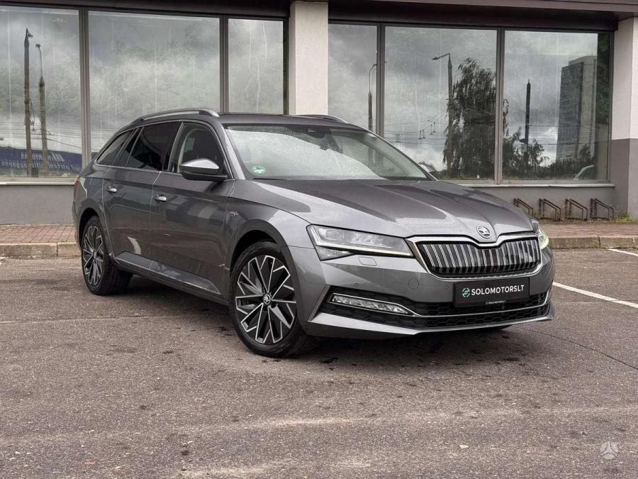Grey Skoda SuperB 2023 in Vilnius, with an engine capacity of 1.40 L and mileage of 88 thousand km for 23750 €, photo 9 on AUTOMOTO.COM.LV