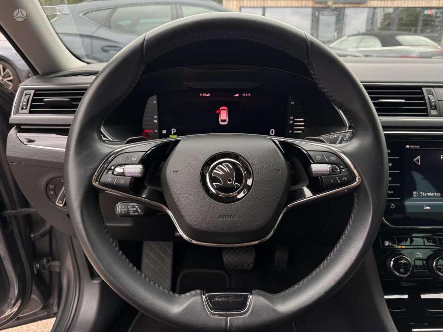 Grey Skoda SuperB 2023 in Vilnius, with an engine capacity of 1.40 L and mileage of 88 thousand km for 23750 €, photo 20 on AUTOMOTO.COM.LV