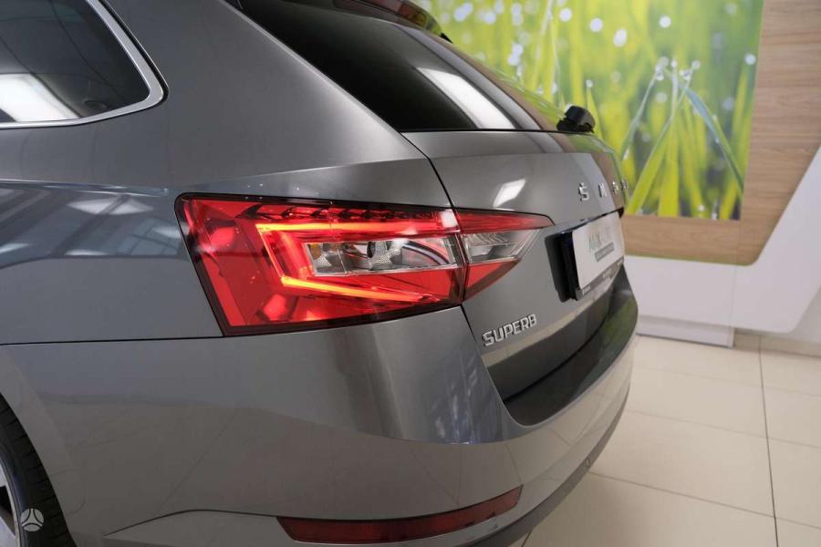 Grey Skoda SuperB 2023 in Vilnius, with an engine capacity of 1.50 L and mileage of 100 thousand km for 21950 €, photo 30 on AUTOMOTO.COM.LV