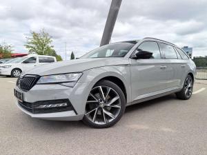 Grey Skoda SuperB 2023 in Vilnius, with an engine capacity of 1.97 L and mileage of 191 thousand km for 21500 €, photo  on AUTOMOTO.COM.LV