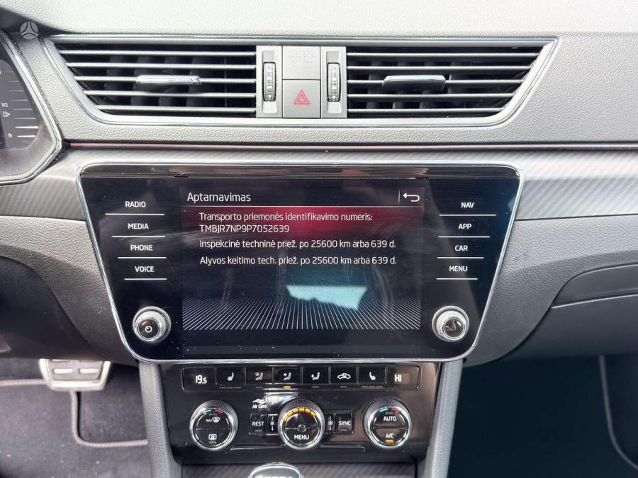 Grey Skoda SuperB 2023 in Vilnius, with an engine capacity of 1.97 L and mileage of 191 thousand km for 21500 €, photo 15 on AUTOMOTO.COM.LV