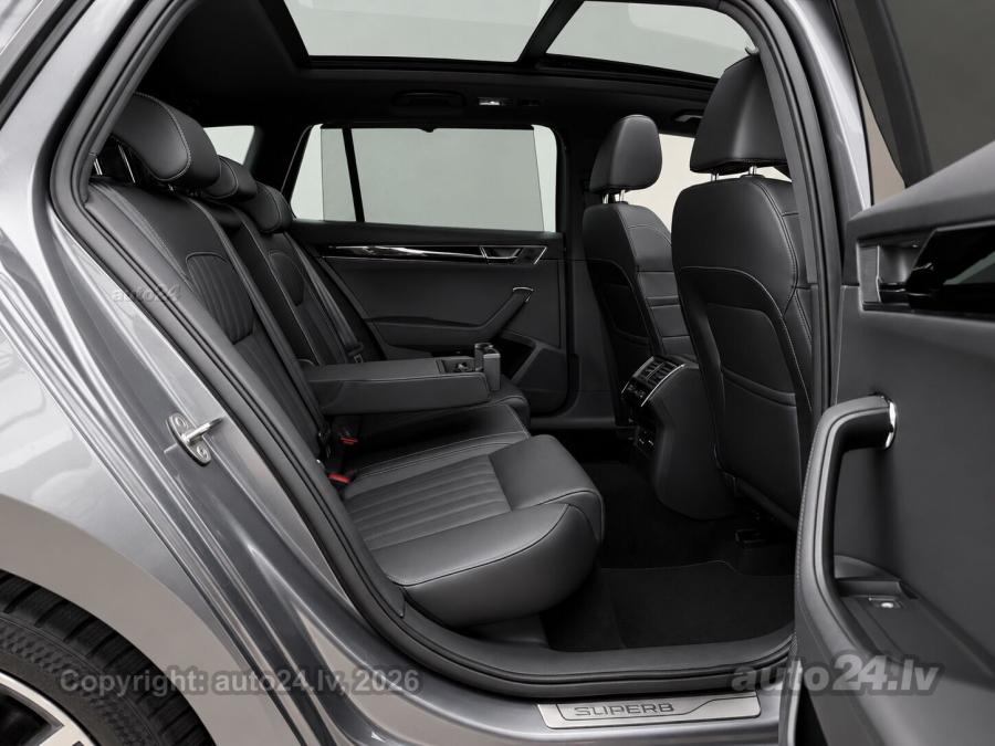 Grey Skoda SuperB 2023 in Parnu, with an engine capacity of 2.00 L and mileage of 110 thousand km for 29990 €, photo 14 on AUTOMOTO.COM.LV