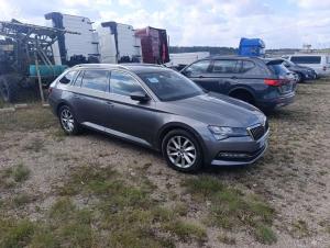 Grey Skoda SuperB 2023 in Vilnius, with an engine capacity of 1.50 L and mileage of 122 thousand km for 21175 €, photo  on AUTOMOTO.COM.LV