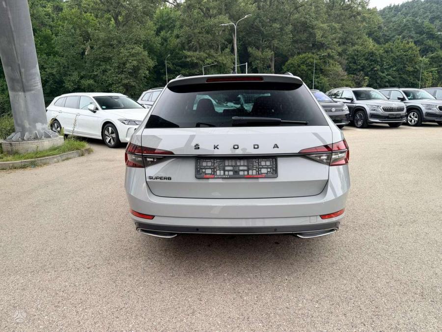 Grey Skoda SuperB 2023 in Vilnius, with an engine capacity of 1.97 L and mileage of 191 thousand km for 20900 €, photo 6 on AUTOMOTO.COM.LV
