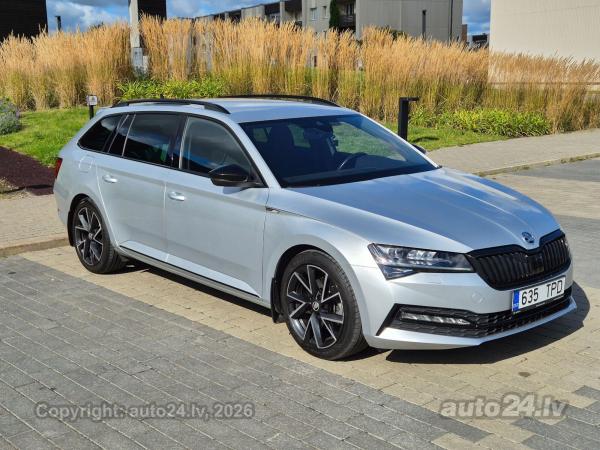 Grey Skoda SuperB 2023 in Tallinn, with an engine capacity of 2.00 L and mileage of 42 thousand km for 31900 €, photo 4 on AUTOMOTO.COM.LV
