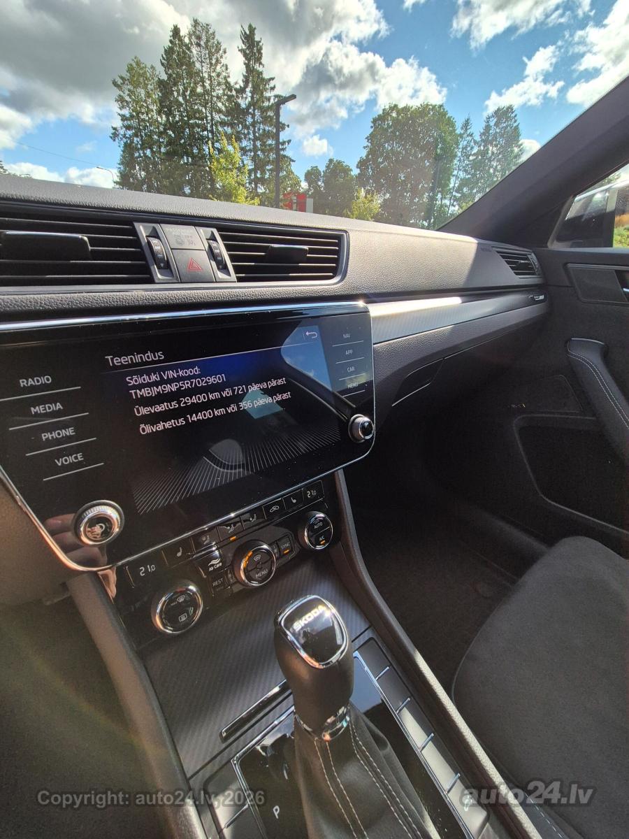 Pelēks Skoda SuperB 2023 Tallina, ar dzinēja tilpumu 2.00 L un nobraukumu 42 tūkst. km par 31900 €, foto 15 vietnē AUTOMOTO.COM.LV
