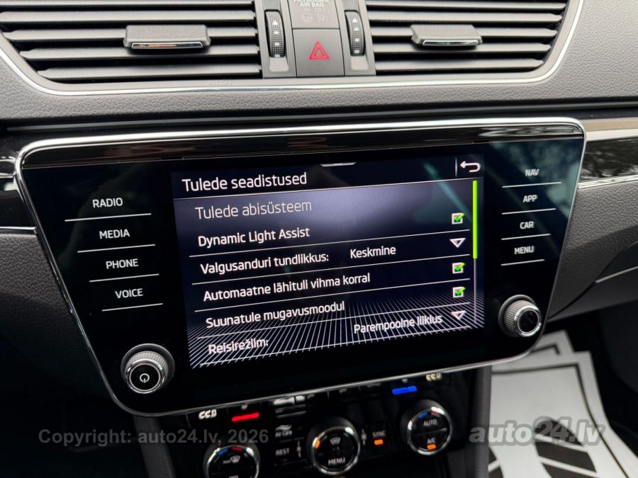 Grey Skoda SuperB 2024 in Parnu, with an engine capacity of 2.00 L and mileage of 116 thousand km for 32990 €, photo 21 on AUTOMOTO.COM.LV