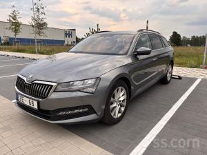 Grey Skoda SuperB 2024 in Riga, with an engine capacity of 1.50 L and mileage of 38 thousand km for 27500 €, photo  on AUTOMOTO.COM.LV