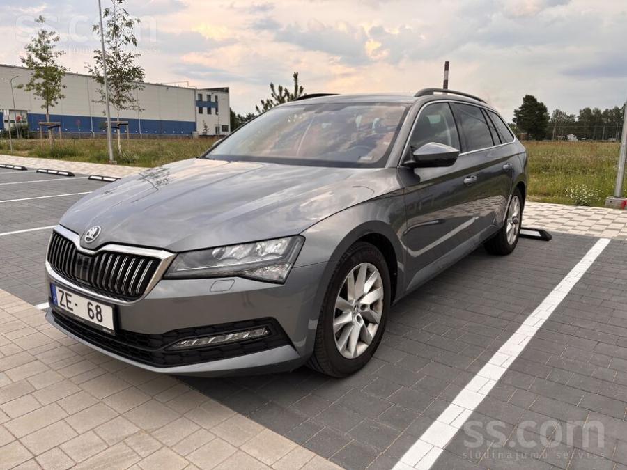 Grey Skoda SuperB 2024 in Riga, with an engine capacity of 1.50 L and mileage of 38 thousand km for 27500 €, photo 1 on AUTOMOTO.COM.LV