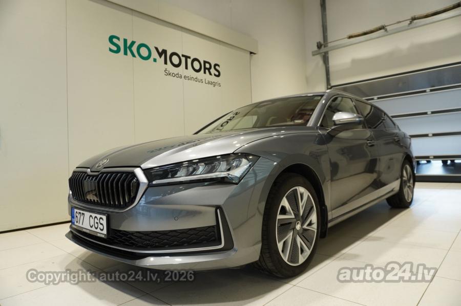 Pelēks Skoda SuperB 2025 Tallina, ar dzinēja tilpumu 2.00 L un nobraukumu 13 tūkst. km par 44800 €, foto 1 vietnē AUTOMOTO.COM.LV