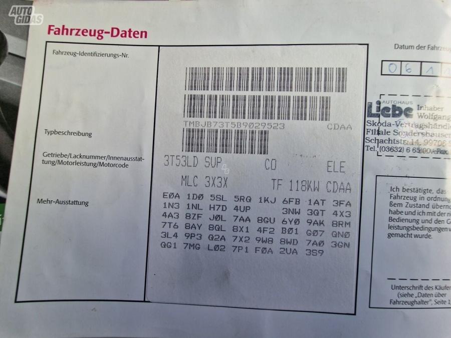 Шкода Суперб 2011 в Вильнюс, объемом двигателя 1.80 л и пробегом 230 тыс. км за 5799 €, фото 20 на AUTOMOTO.COM.LV